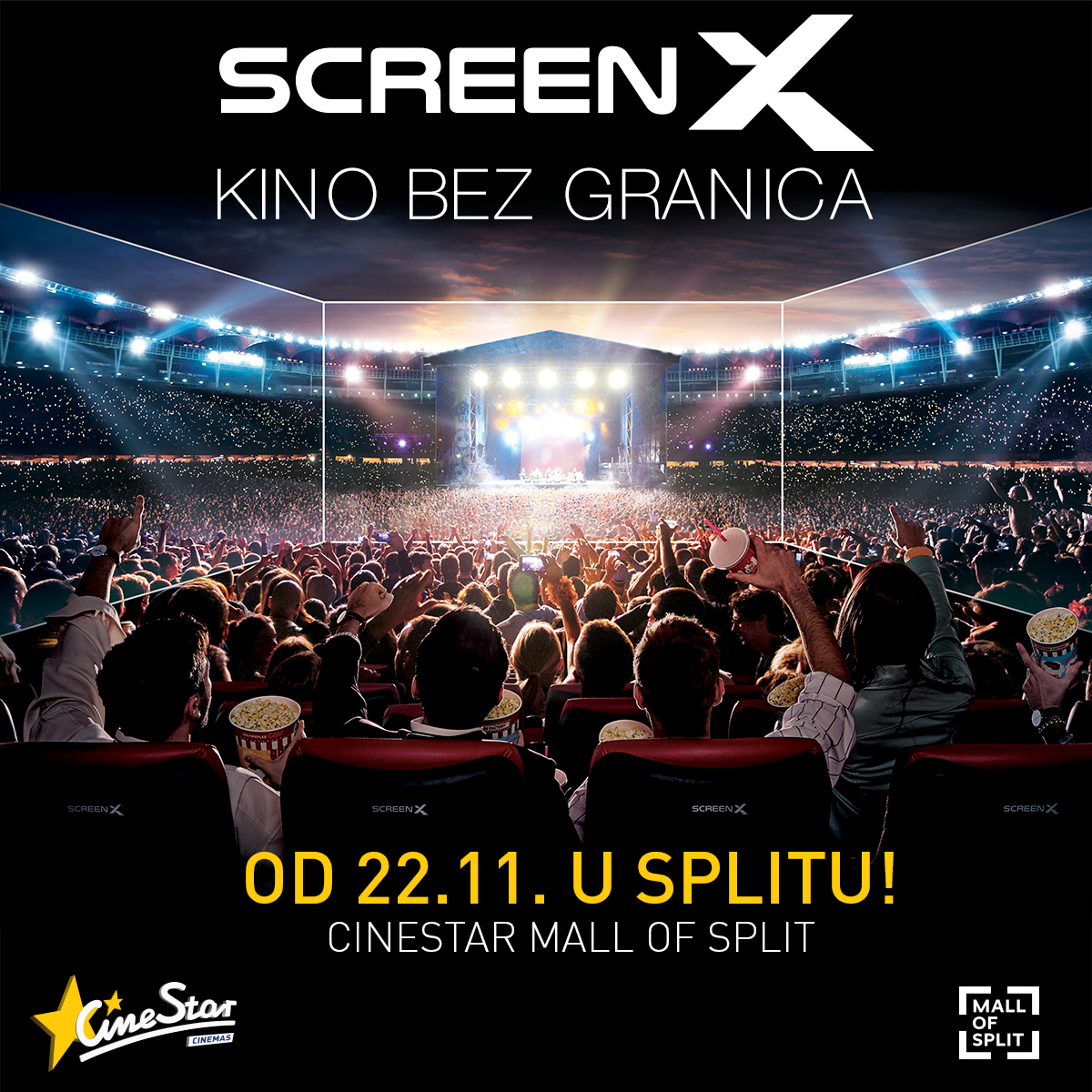 SCREENX – USKORO U MALL OF SPLIT – Mall of Split