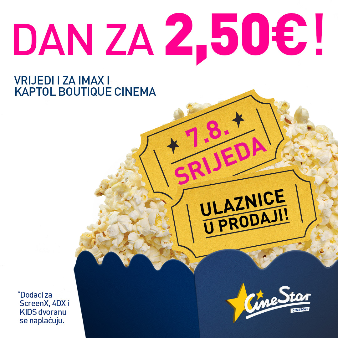 CineStar – Dan za 2,5e – Mall of Split